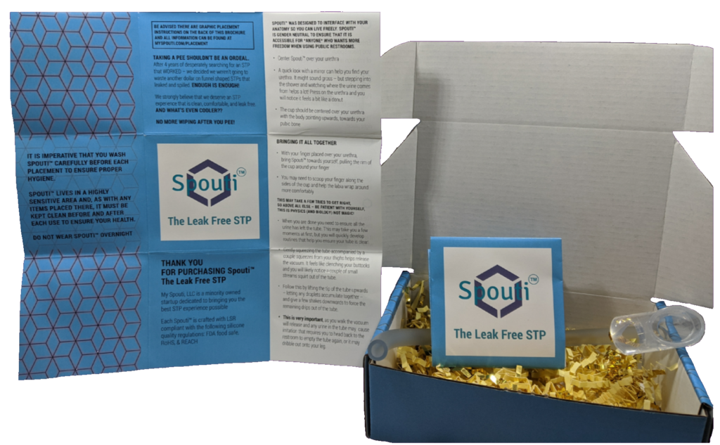 Spouti™ Leak Free External Urinary Device